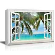 Beach Window Wall Art