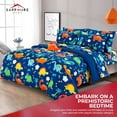Sapphire Home 6 Piece Twin Kids Boys Comforter Set Bed in Bag w/Shams, Sheet Set and Decorative ...