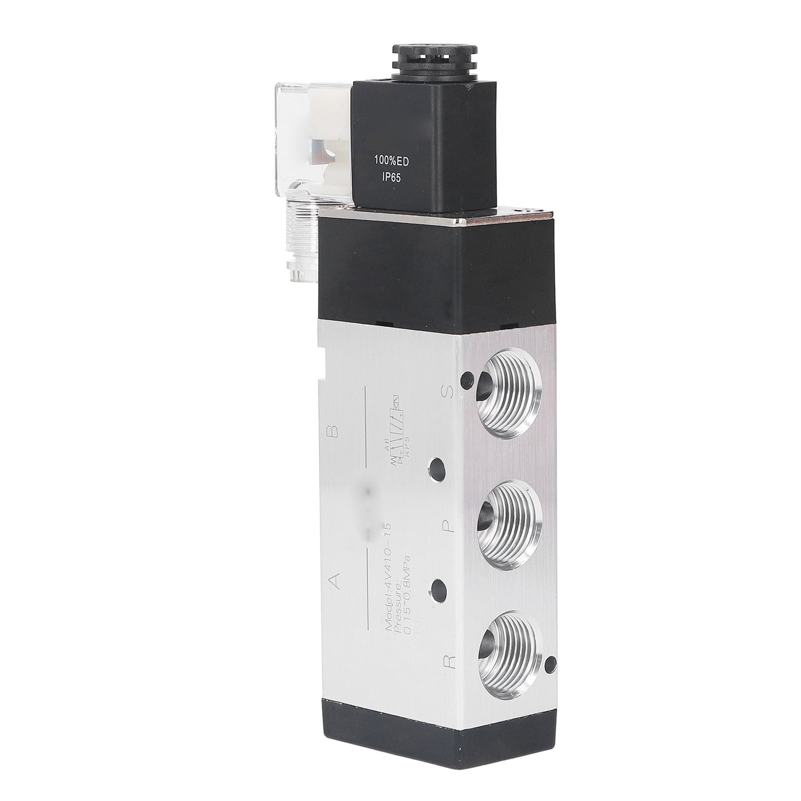 Válvula solenoide de aire neumática, posición de la válvula solenoide ...