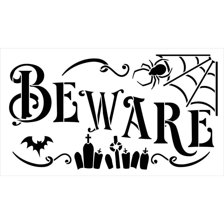 Beware Halloween Sign Clip Art