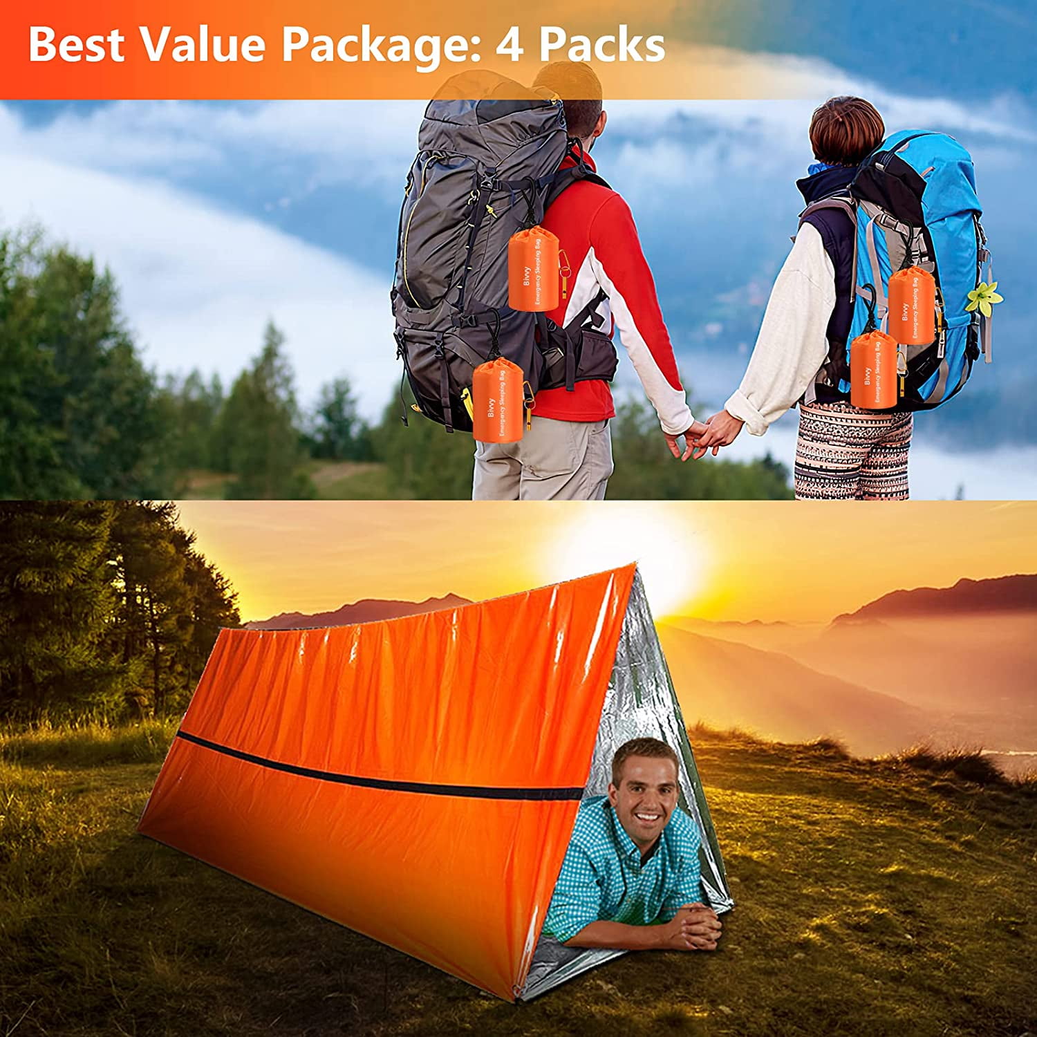 Backpack Bed For Homeless Generic SOS Emergency Sleeping Bag, Ultra ...