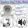 Groove Wheel Pulley Stainless Steel Pulley Block Super Silent Single ...