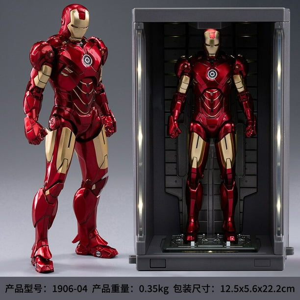 ZD Toys-figuras de acción de la serie Marvel Iron Man, MK1, MK2, MK3 ...
