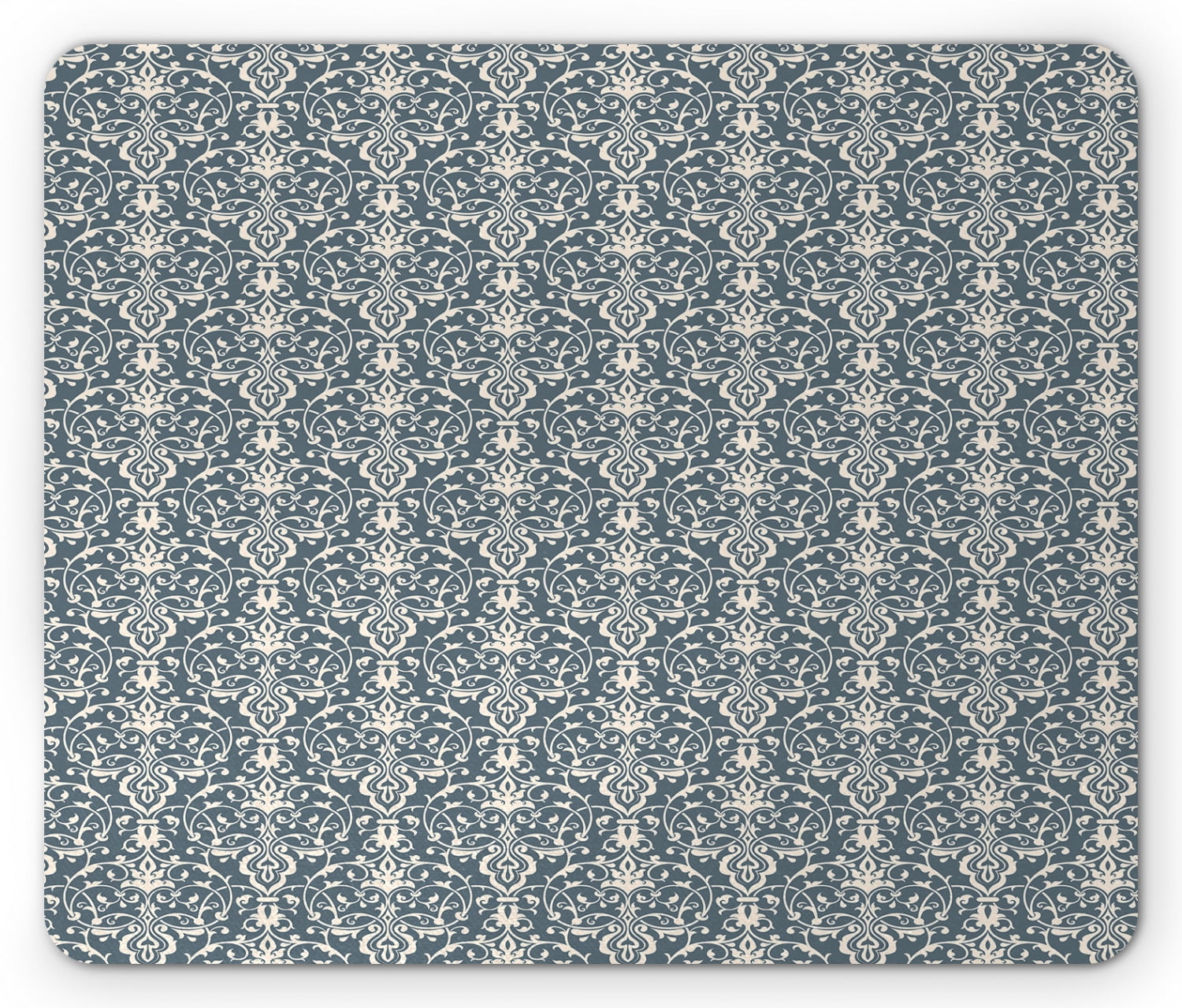 Damask Mouse Pad, Symmetrical Civilizations Motif with Floral ...