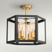 Possini Euro Design Liston Ceiling Light, Semi Flush Mount, 14" Wide ...