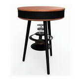 DecorTech Round End Table with Bluetooth Speaker and USB Charging Port ...