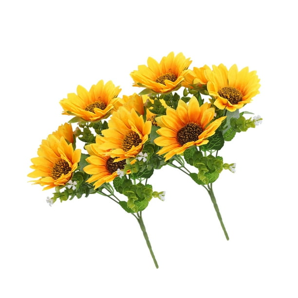 xinxixnxx 2X Artificial Flowers Bouquet Wedding Branch Party Garden ...