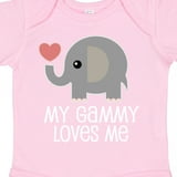 Inktastic My Gammy Loves Me Grandchild Boys or Girls Baby Bodysuit - Walmart.com