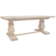 Benedict 9-piece Dining Set With 81" Dining Table And 8 Ivory Linen ...