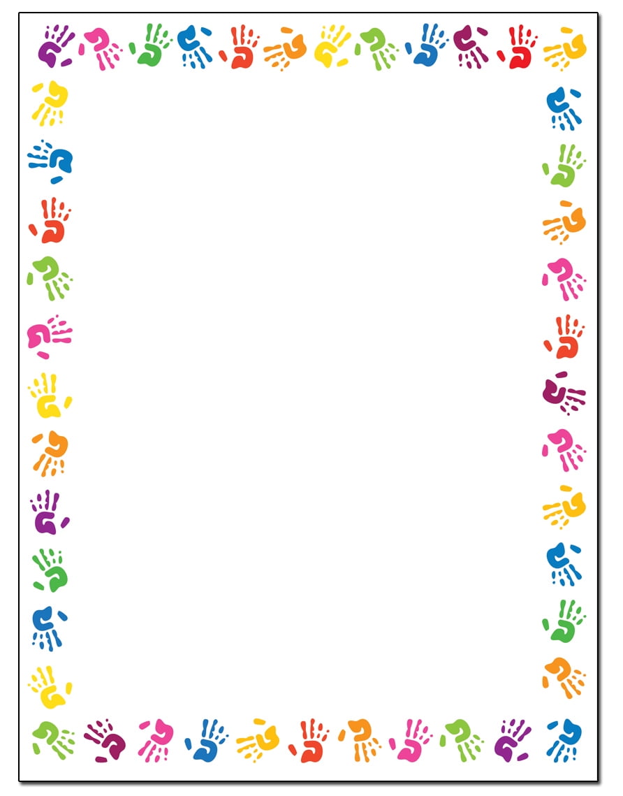 Border of Hands Stationery - Walmart.com