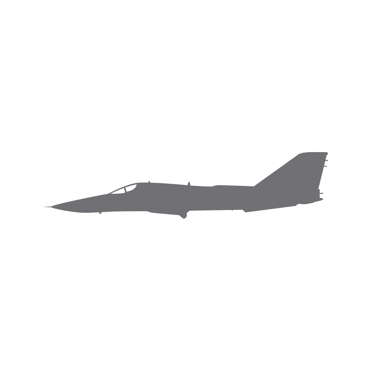 USAF F-111 Aardvark Side View Sticker Decal Die Cut - Self Adhesive ...
