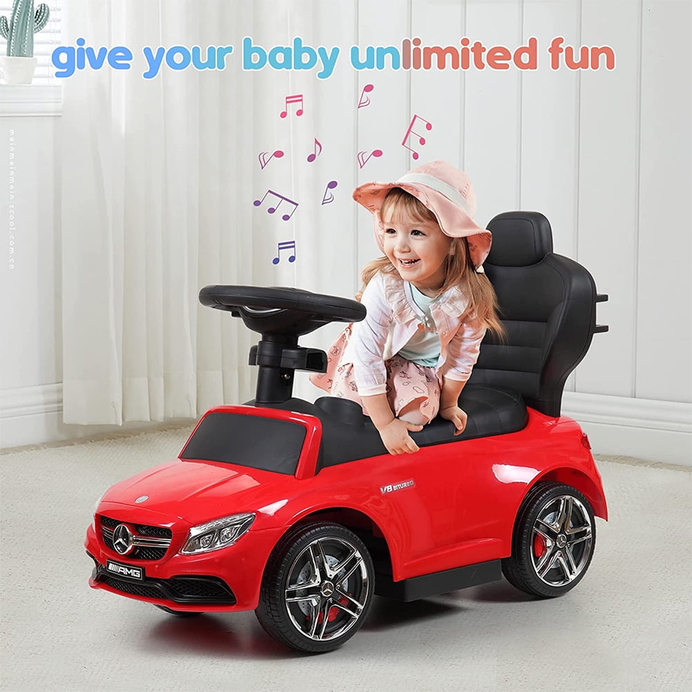 Cfowner Kids Ride On Push Car, 3 in 1 Convertible Baby Toddler Stroller ...