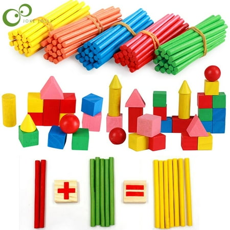 DIY Wooden Counting Sticks for Children Early Learning Puzzle ...