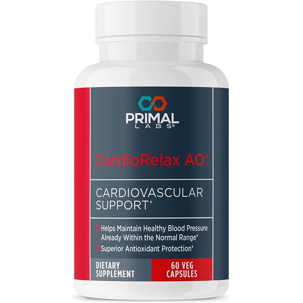 Primal Health CardioRelax AO - Coenzyme Q10 Formula, Bioperine + Olive ...