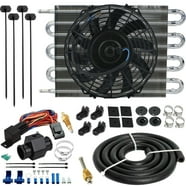 Dual 12-13 Inch 90w Electric Fans Radiator In-Hose Grounding Temp ...