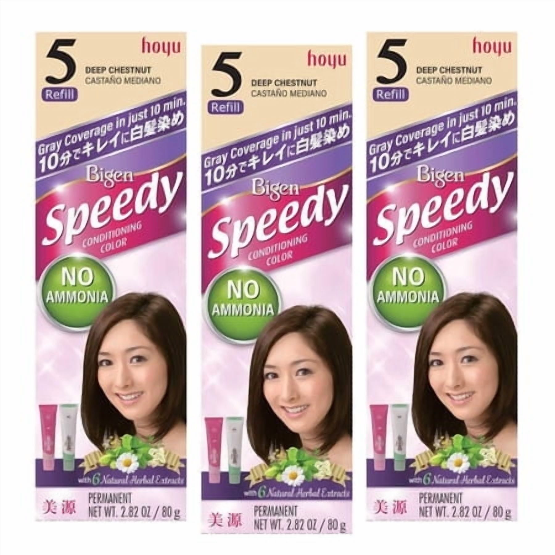 Click here for Hoyu Bigen Speedy Hair Color Refill No. 5 Deep Che... prices