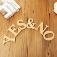 Visland 4 Inch Designable Wood Letters, Unfinished Wood Letters for ...