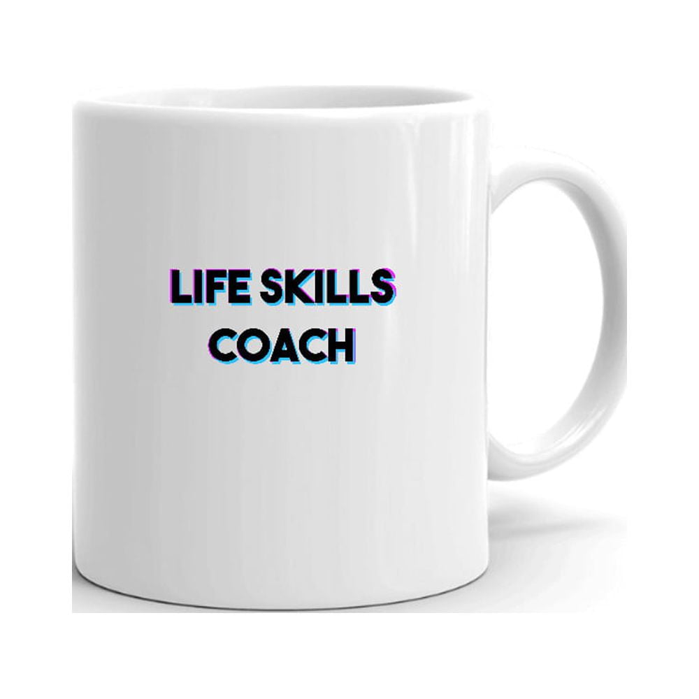 Tri Color Life Skills Coach Ceramic Dishwasher And Microwave Safe Mug ...
