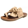 UTTOASFAY Women Open Toe Slide Bow-Knot Shoes Comfy Sandals Slippers ...