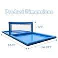 Relunch Inflatable Volleyball Court Gaint Beach Volleyball Pool with ...