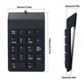 18Keys Small Numpad Corded Keyboard Keypad For Efficiency And Comfort ...