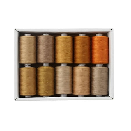 Sewing Threads Polyester 1000 Yards Per Spool for Overlock All Purpose ...