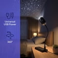 Galaxy Projector Night Light, 2-in-1 Adjustable 360° Rotating USB ...