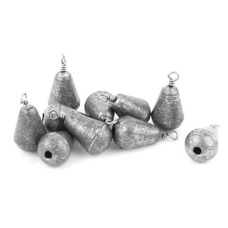 Fish Tackle Bass Caster Drop Sinker 17g Per Piece Fishing Lead Weight ...