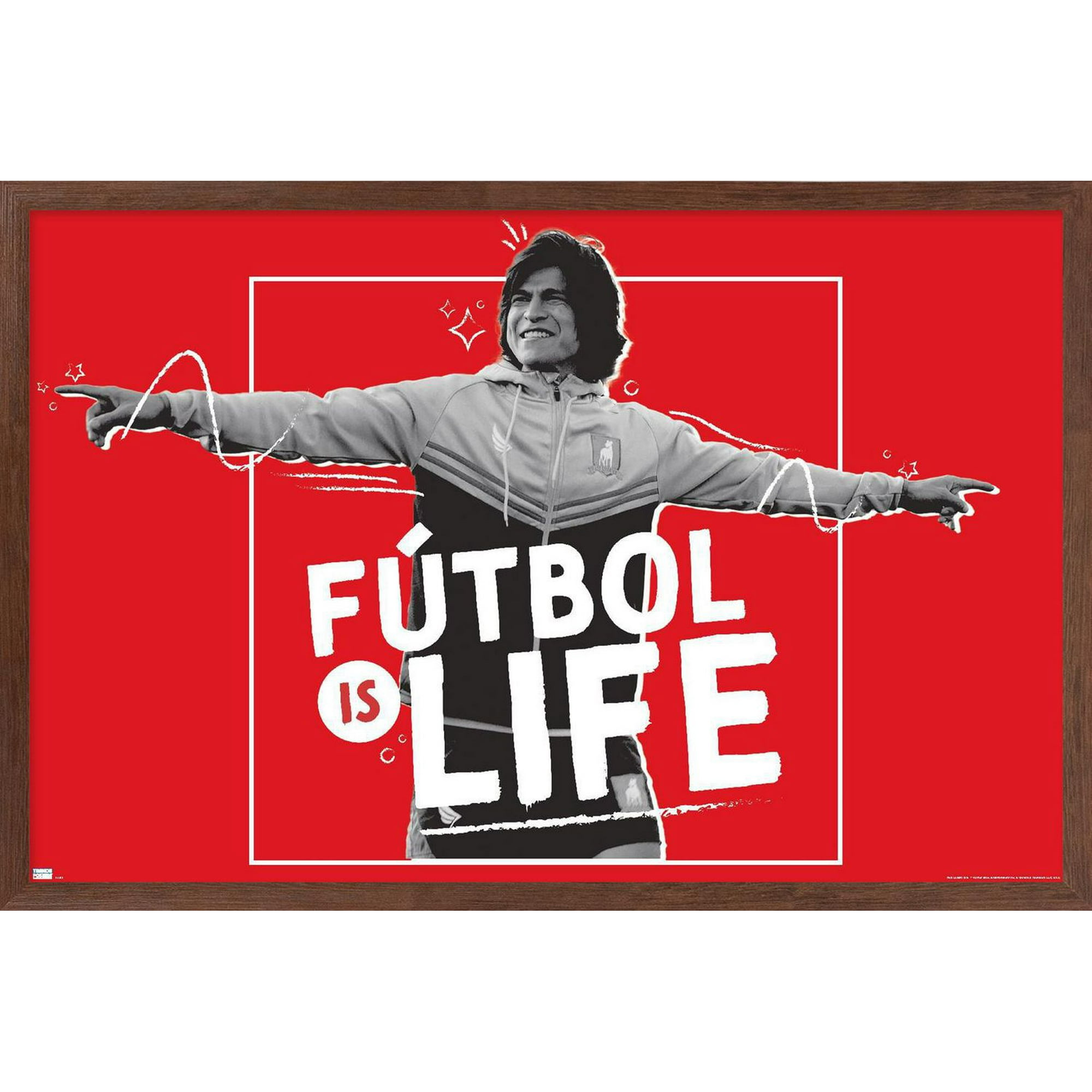 Click here for Trends International Ted Lasso - Futbol Is Life Wa... prices