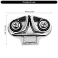 BIBABLYKE Boat Cleats Stainless Steel Cleat for 3‑15mm Rope Boat ...