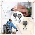 3 Pcs Retractable Badge Holder, Heavy Duty All Metal Retractable Badge ...