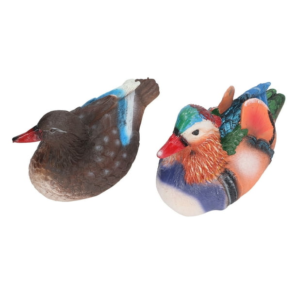 Garden Pond Ornament,2PCS Floating Mandarin Duck Mandarin Duck Statues ...