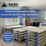 Stak Rack Door Painting Tool And Drying Rack for Interior or Exterior ...