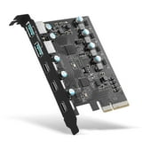 YEELIYA 5-Ports SuperSpeed 10Gbps USB 3.2/3.1 Card (3X USB Type C-2x ...