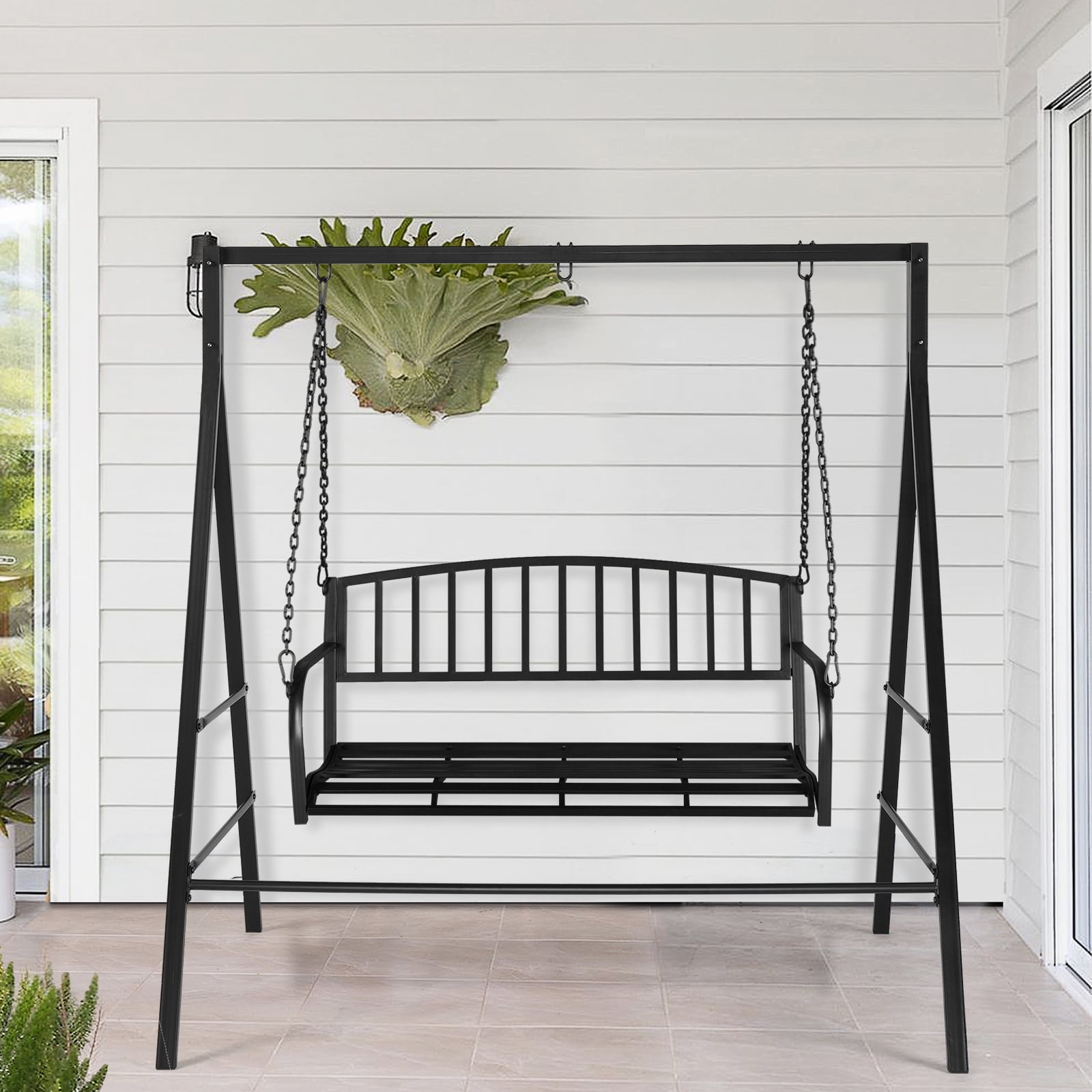 Hefilesy 168*106*180cm Flat Top Square Tube 200kg Iron Swing Frame ...