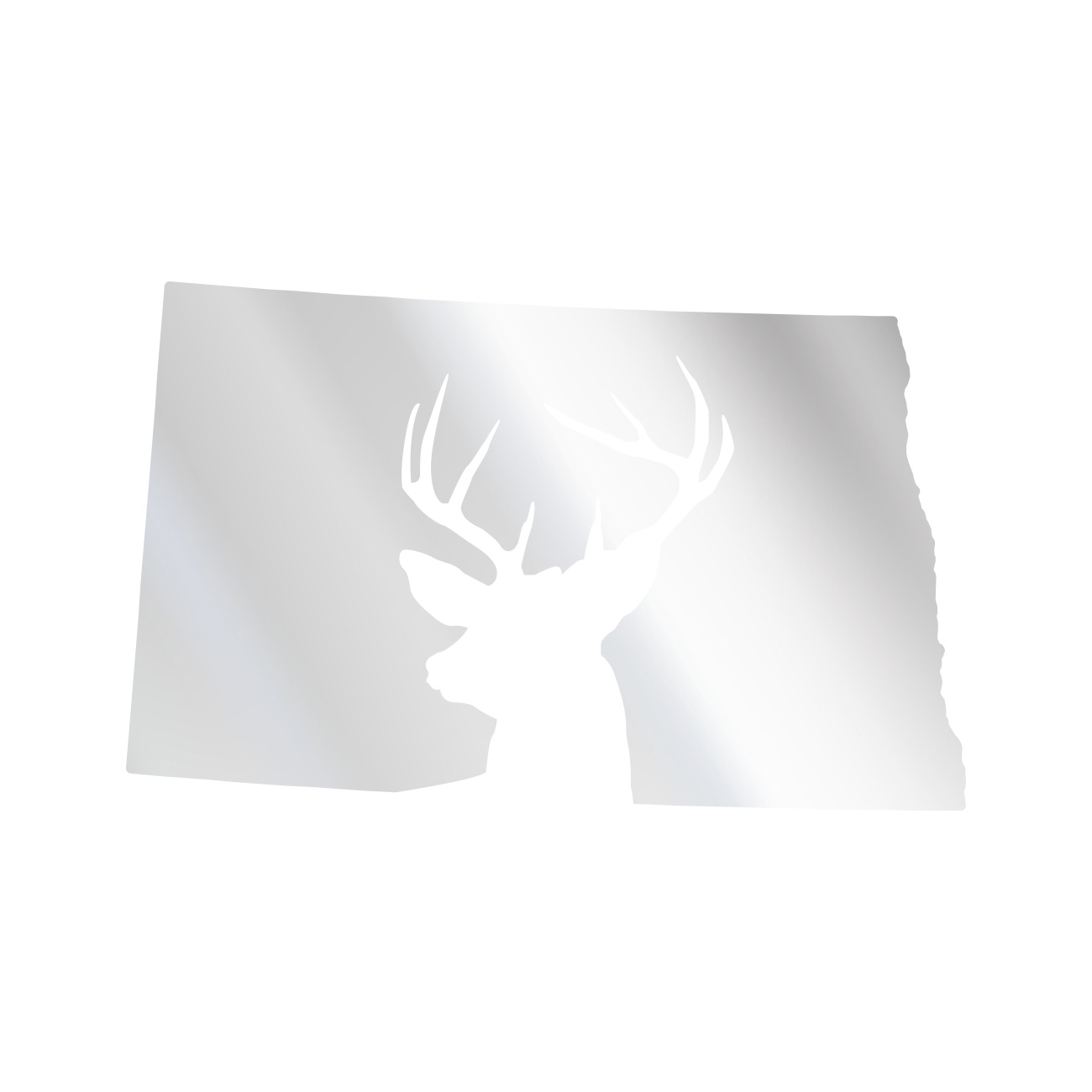 North Dakota Deer State Sticker Decal Die Cut - Self Adhesive Vinyl - Weatherproof - Made in USA ...