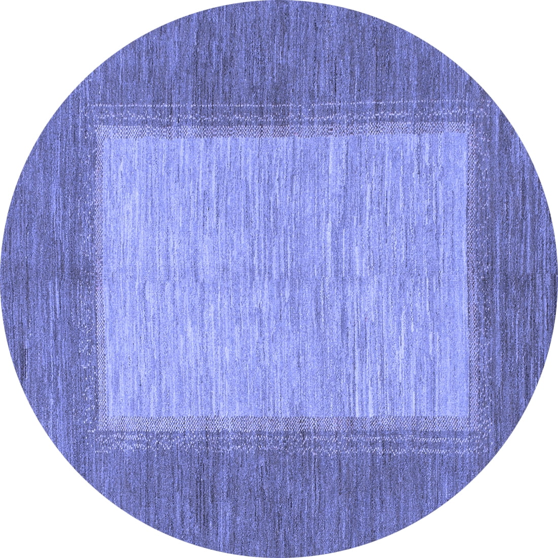 Ahgly Company Indoor Round Abstract Blue Modern Area Rugs, 6' Round ...