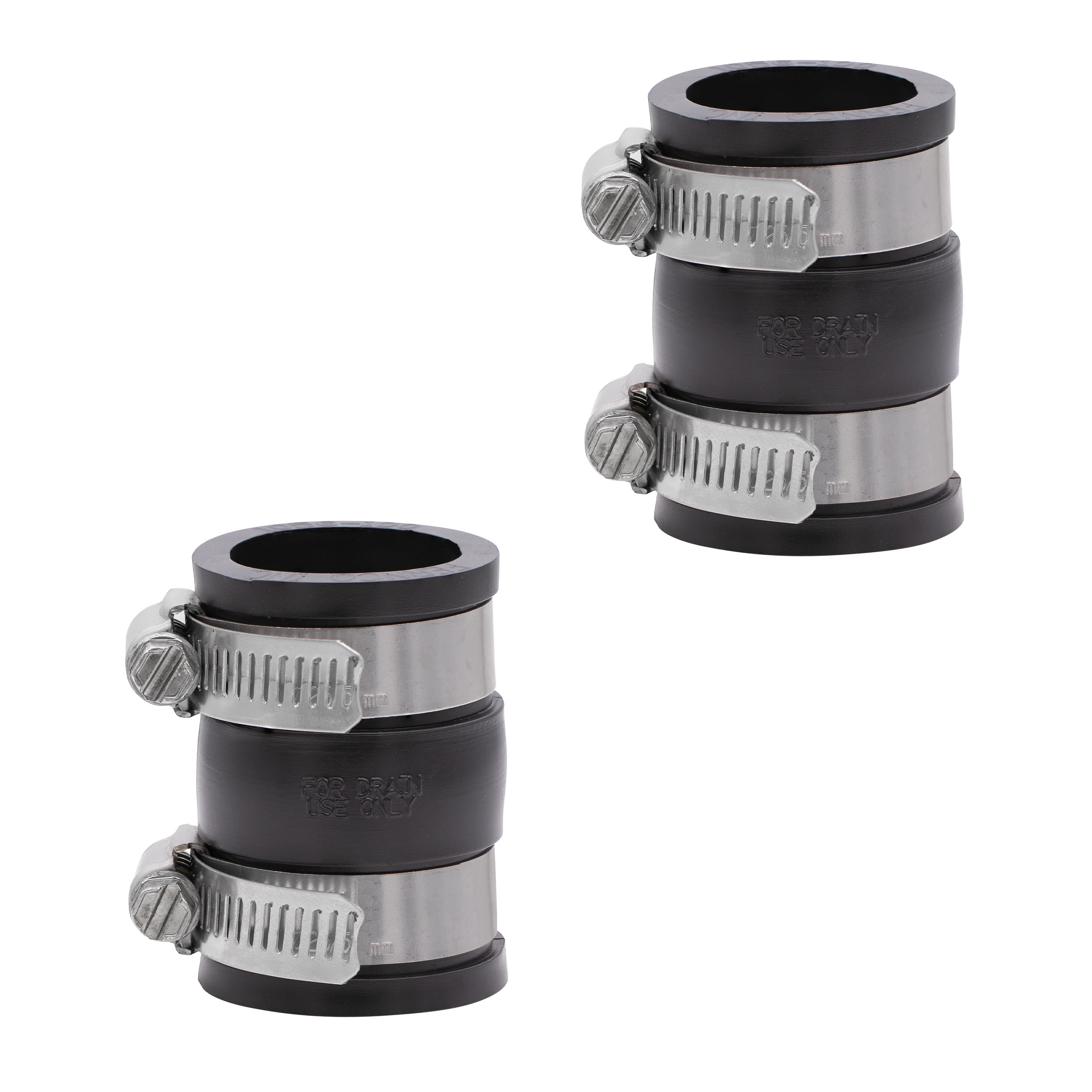 Fernco 2-Pack 1056-100 1-in. Flexible PVC Pipe Coupling for Plastic and ...