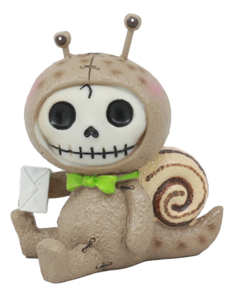 Ebros Furry Bones Den Den The Snail With Mail And Green Bow Tie ...