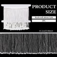 1 Yard Polyester Lace Ribbon with Glass Beads Tassel for Sewing ...