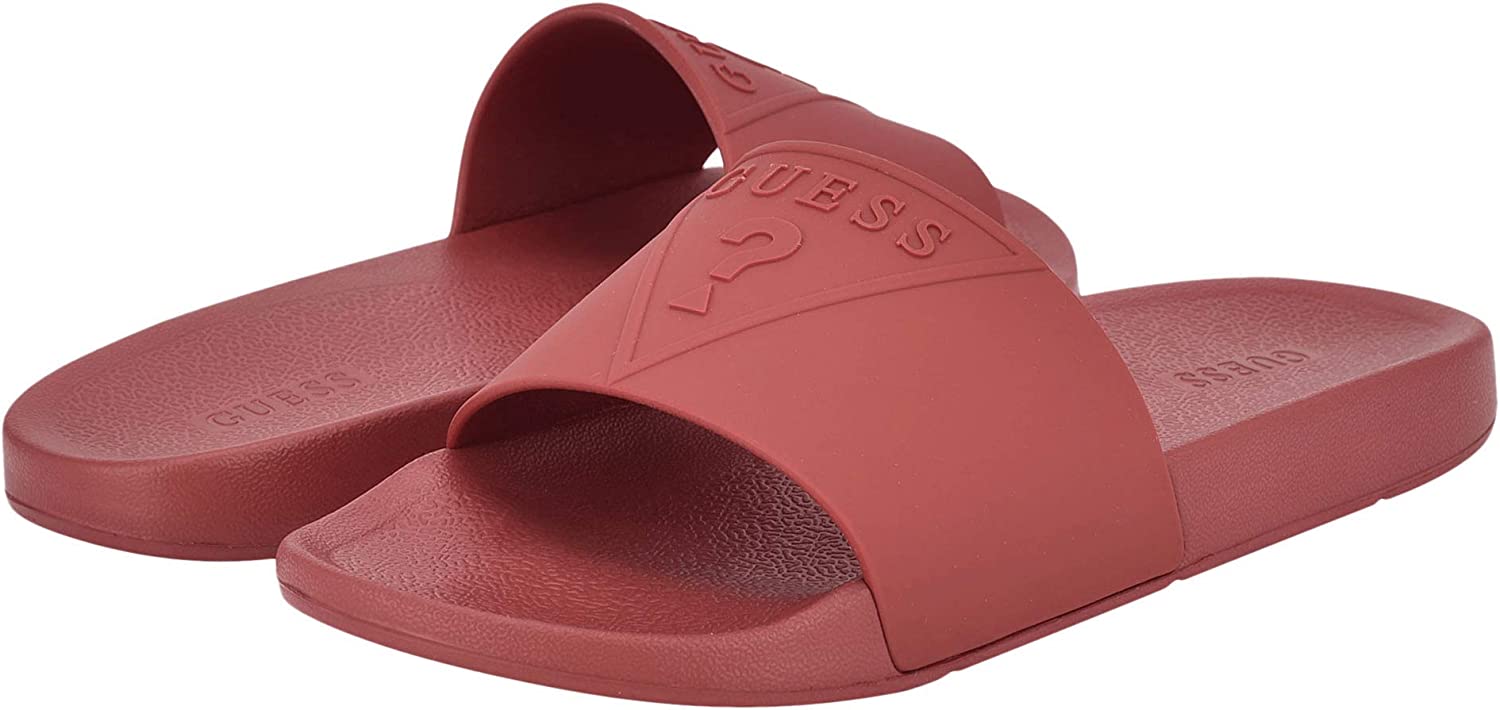 GUESS Factory Estol Logo Slides 13 Red - Walmart.com