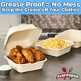 Avant Grub Biodegradable 6x6 Take Out Boxes, 100 Pack, Disposable Carry ...