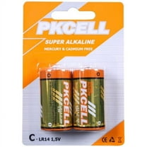 Pkcell 1.5V LR14-2B Alkaline C Size Battery, Pack of 2 - Walmart.com
