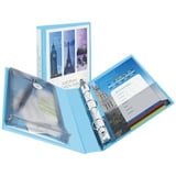 "Avery Durable Mini View Binder, 1"" Round Ring, Aqua, 175 Sheets, Tear ...