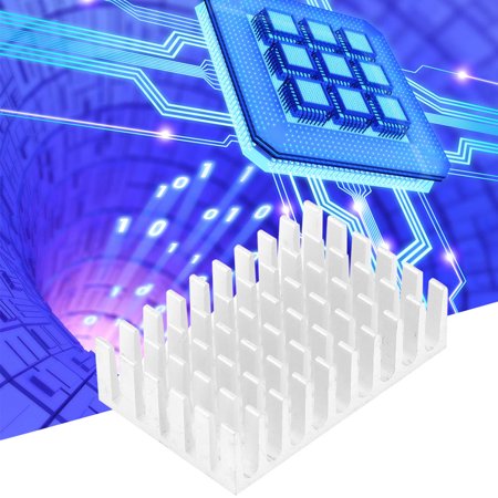 Radiator, P23x35x10 10 Pcs Silver 23 X 35 X 10MM Aluminum Aluminum Heat ...