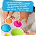 Fat Brain Toys Dimpl - Fidget Sensory Silicone Toy for Busy Kids ...