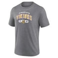 Men's Fanatics Heather Gray Minnesota Vikings Tri-Blend Go Ahead T ...