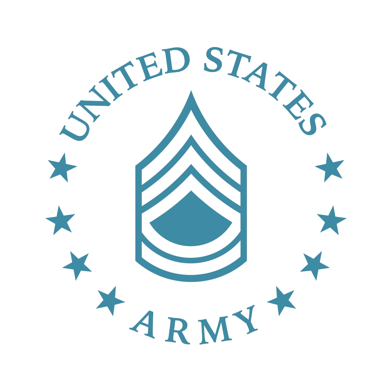 E-7 Sergeant First Class US Army Rank Sticker Decal Die Cut - Self ...