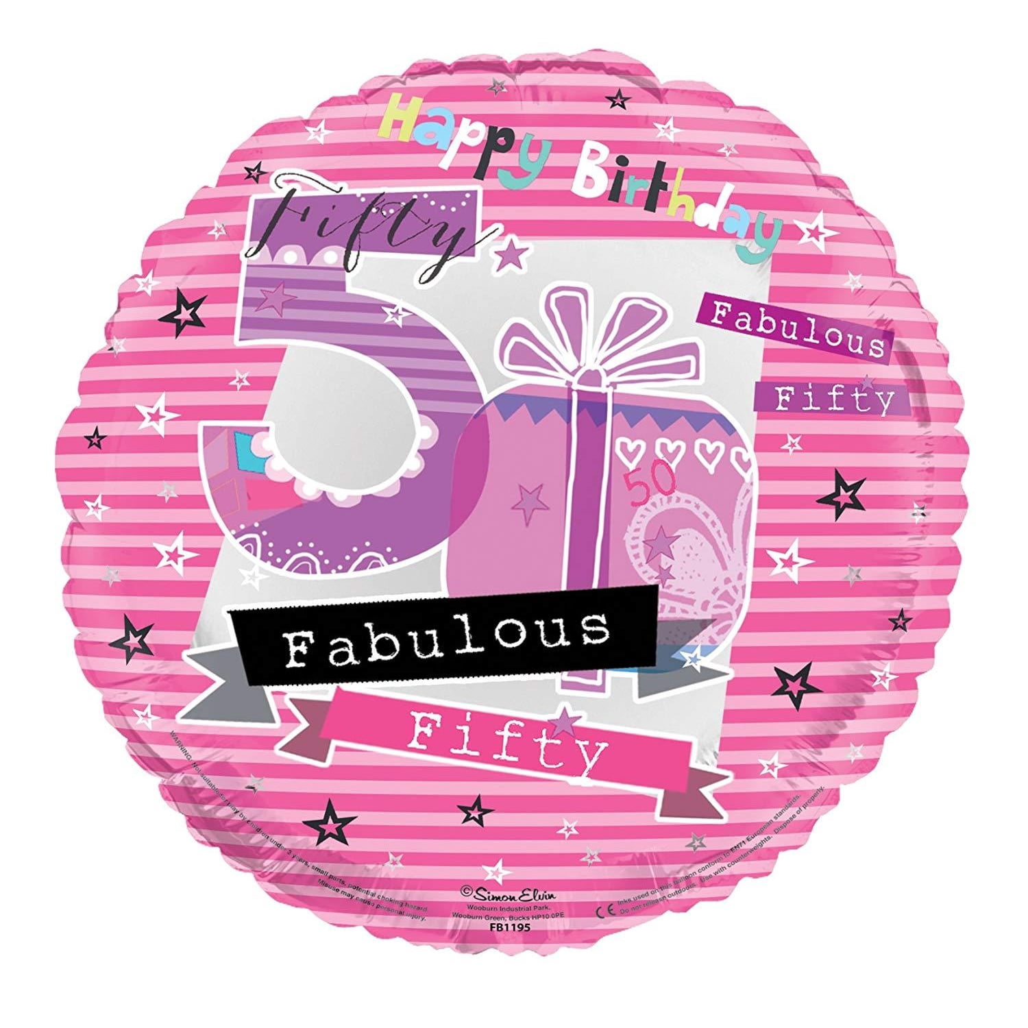 Simon Elvin 18 Inch 50th Birthday Foil Balloon | Walmart Canada