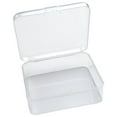 Small Square Transparent Plastic Storage Box Jewelry Crafts Case Clear ...